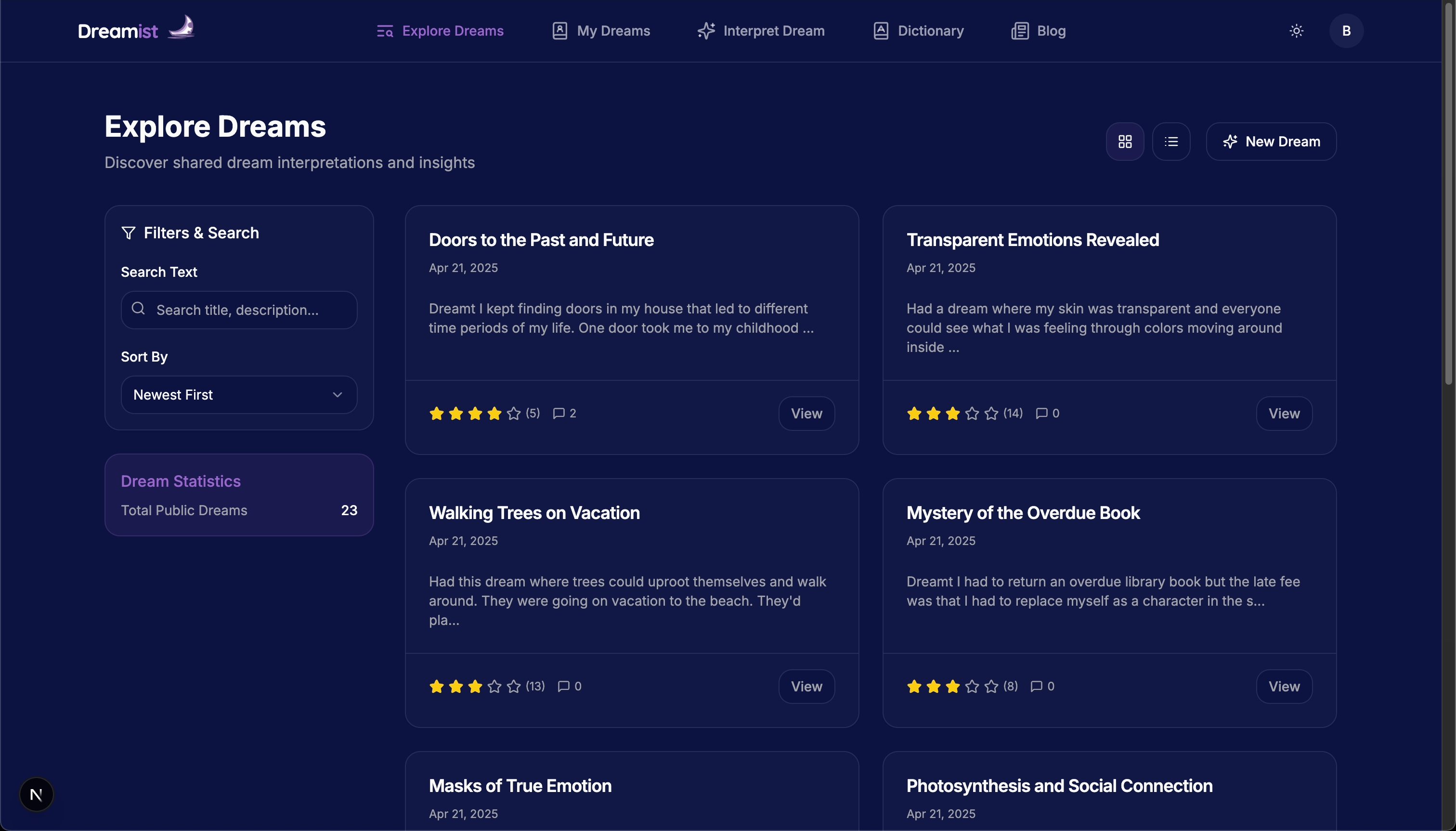 Explore Dreams | Dreamist | Dreamist